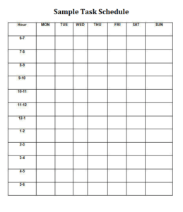 Sample Task Schedule Template | Free Word & PDF Templates
