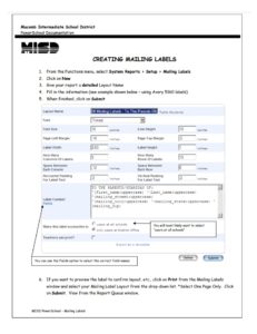 Mailing Label Template PDF | Free Word & PDF Templates
