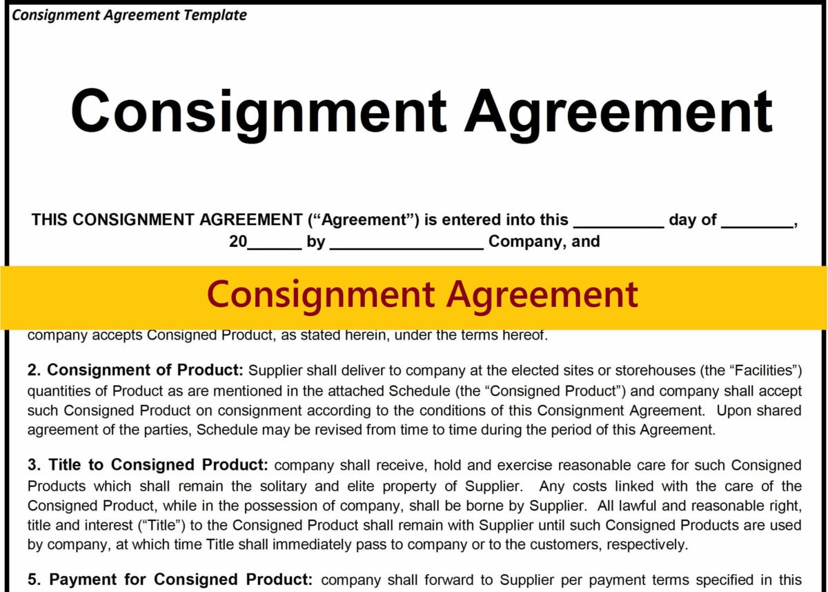 9-consignment-agreement-sample-article-examples-pertaining-to ...