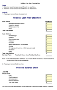 Personal Cash Flow Statement Template | Free Word & PDF Templates