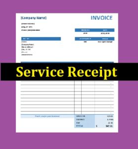 servicereceipttemplate | Free Word & PDF Templates