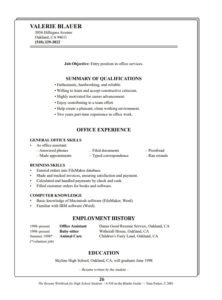 Professional High School Resume Template | Free Word & PDF Templates