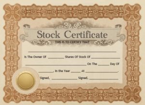 Stock Certificate Format | Free Word & PDF Templates